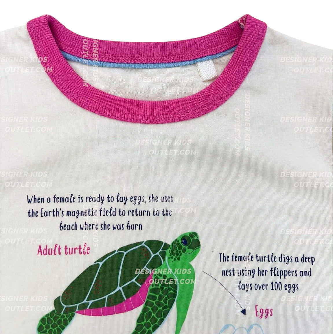 Sample/De-Labeled Mini Boden Ivory Turtle Life Cycle Shirt – Designer ...