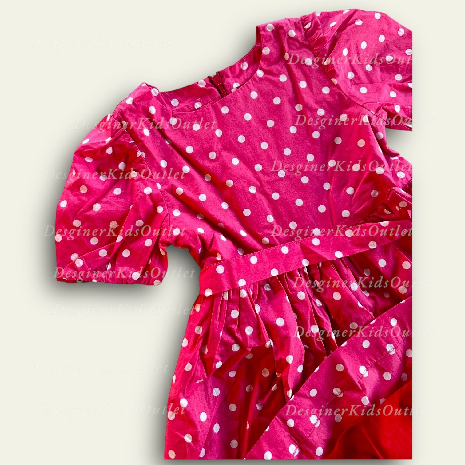 De-Labeled/Sample Mini Boden Lined Polka Dot Dress - Pink – Designer ...